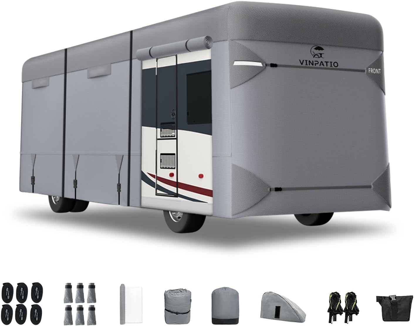 Amazon.com: Weize Class A RV Cover -Windproof Upgrade TOP 500D Oxford ...