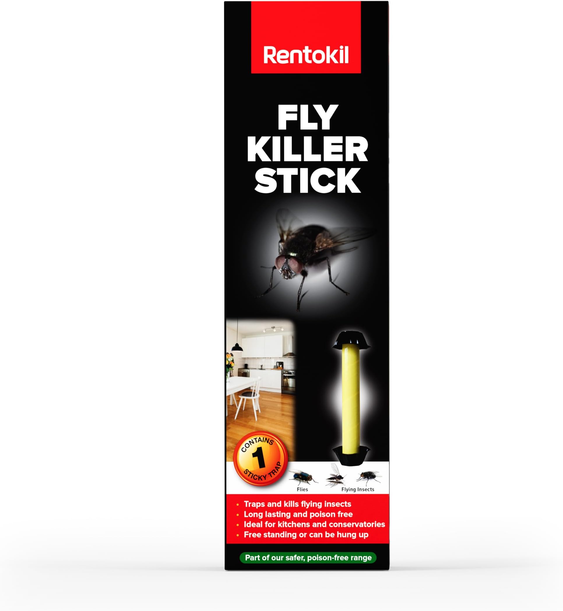Rentokil RKLFSS01 Fly Killer Sticks, Black,24.2x7x7 cm : Amazon.co.uk ...