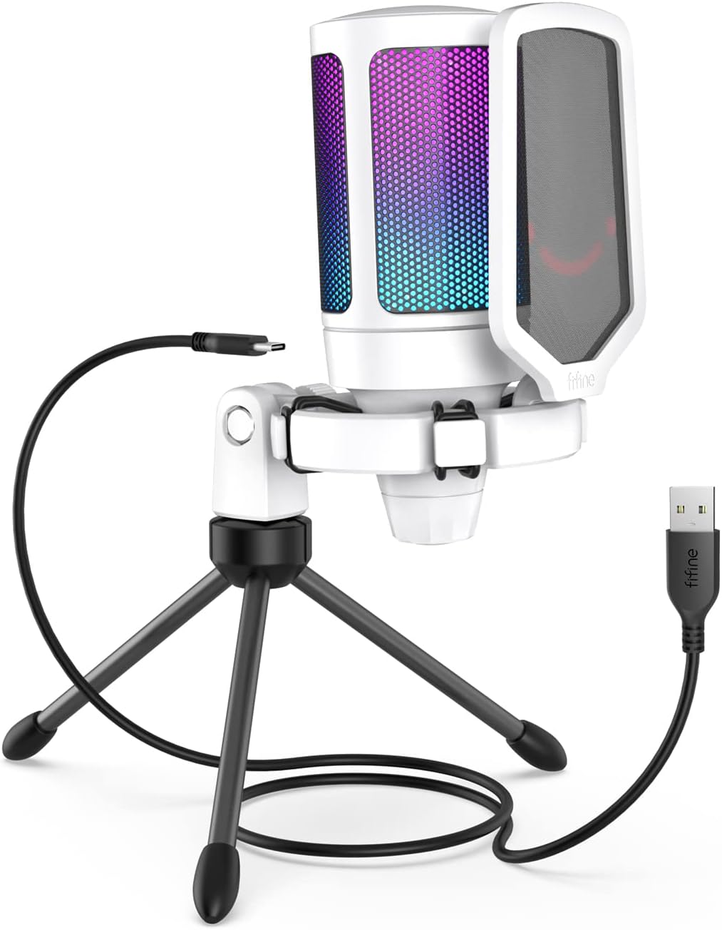 Fifine PC Gaming USB Desktop Microphone, Clear Voice for Streaming ...