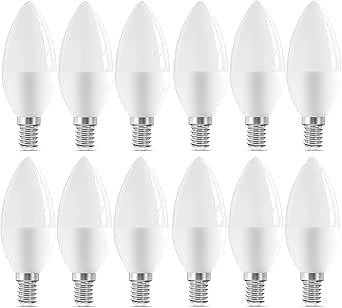 LED Light Bulbs Candle E14 / SES Small Edison Screw Fitting Bulb Warm ...