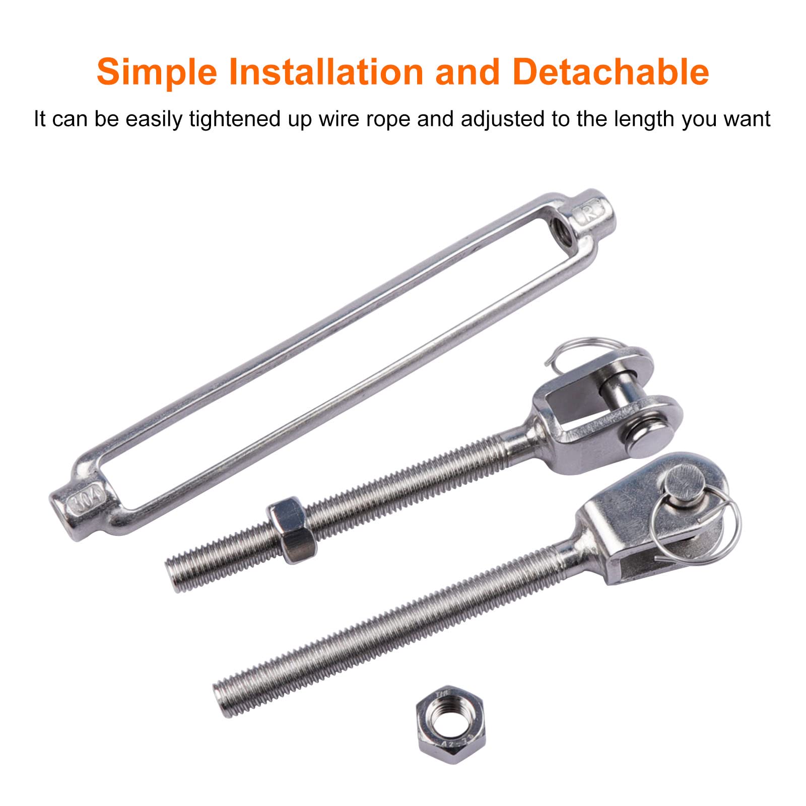 Snapklik.com : LordHardware Stainless Steel 1/2 X 6.5 Inch M12 Jaw And ...