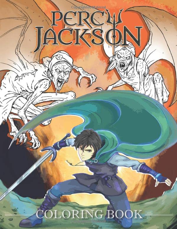 Percy Jackson Coloring Book: Stress-Relief Coloring Books for Kids and ...