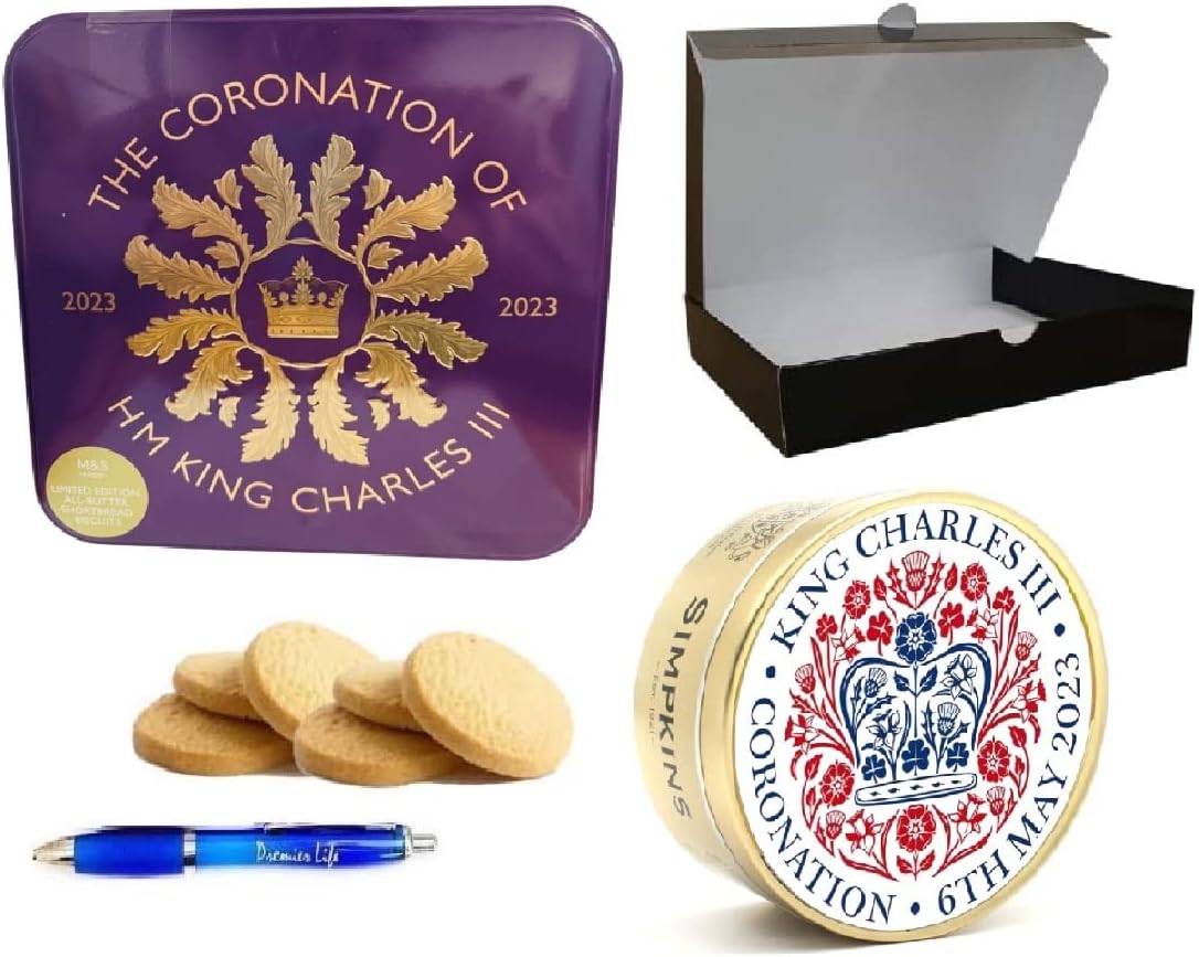Coronation King Charles Shortbread Sweets Simpkins Tin - Gift Set ...