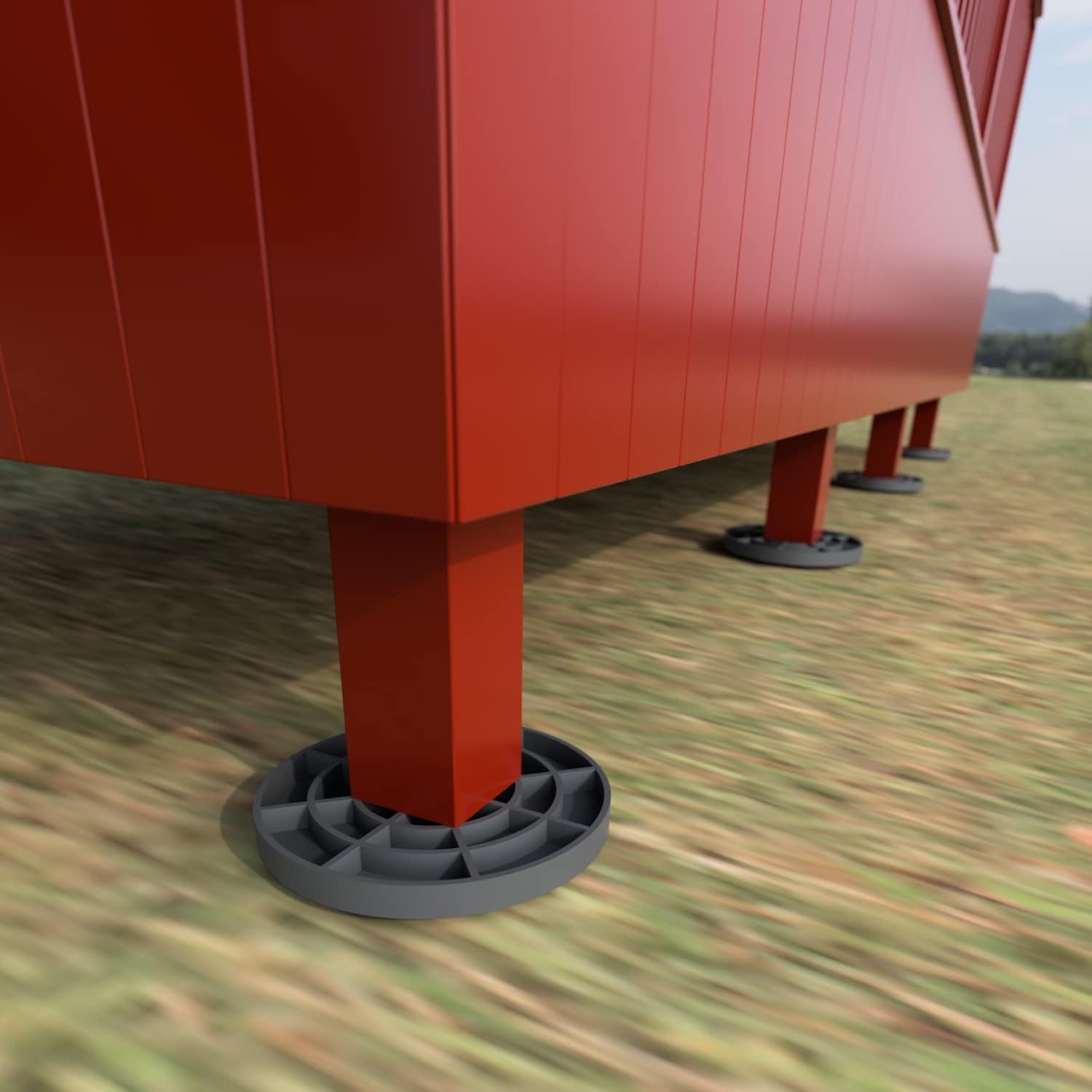 Durable Pier Pads for Wood Composite Floor Frame - 10 Inch, Made in USA ...