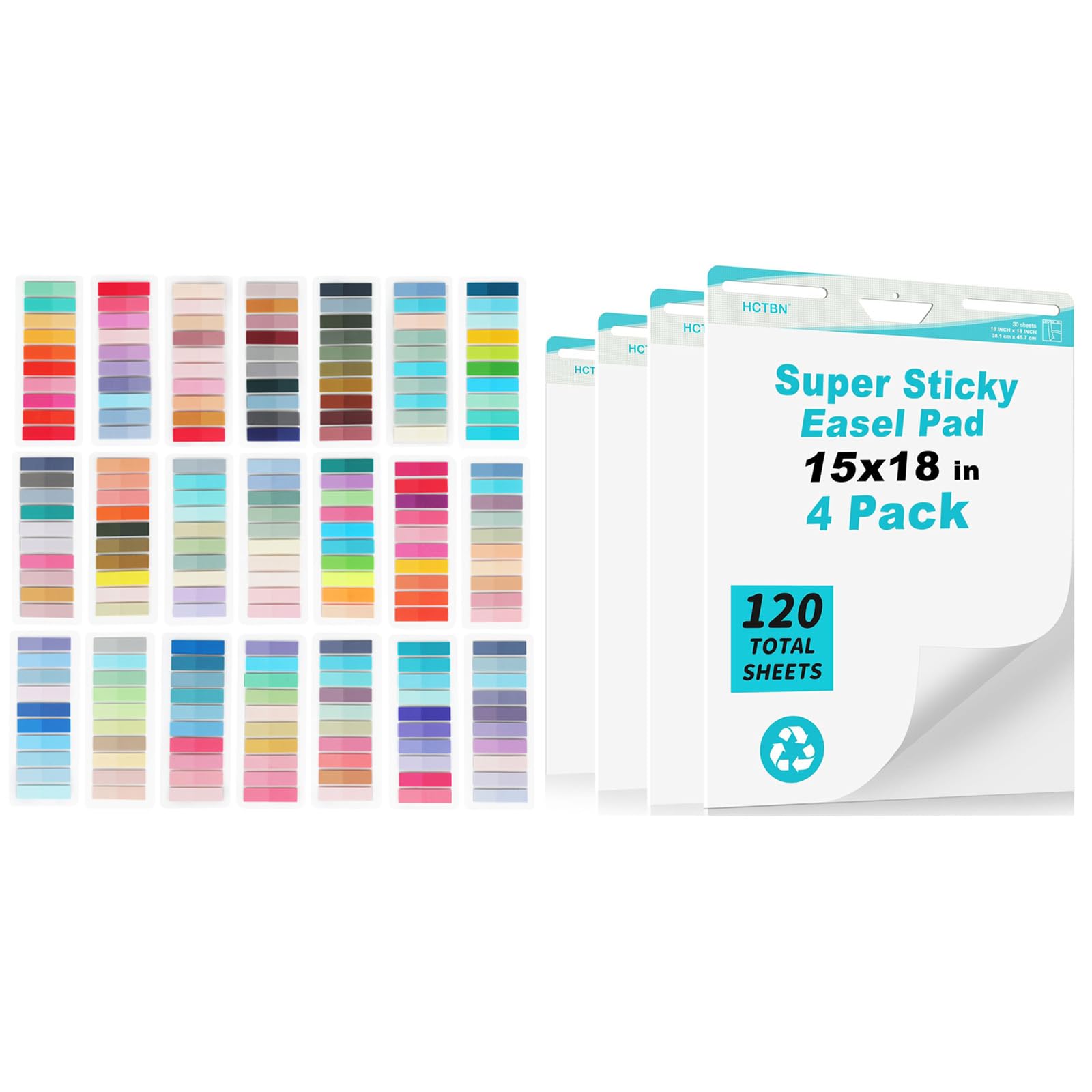 Amazon.com : 4 Pads Self-Stick Mini Easel Pad 15 in x 18 in and 4200 ...