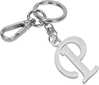 Hongeely Gold Letter Key Chain Men Stainless Steel Initial Key Ring ...