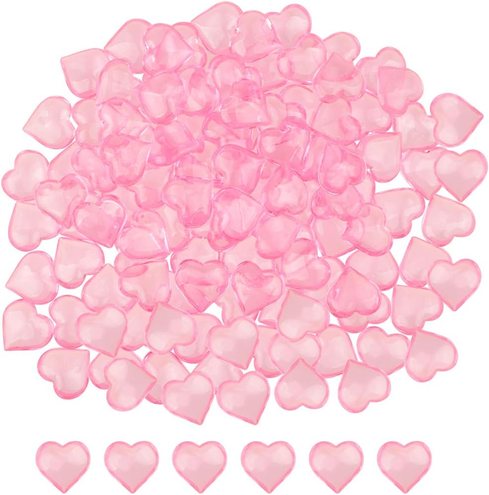 Amazon.com: TUPARKA 60 PCS Acrylic Hearts Red Acrylic Hearts for Table ...