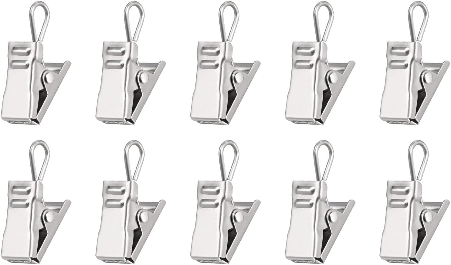 Amazon.com: METALLIXITY Curtain Clips with S Hooks, (0.7 Inch) 24Pcs ...