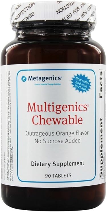 Amazon.com: Metagenics Multigenics Chewable Orange - 90 Chewable ...