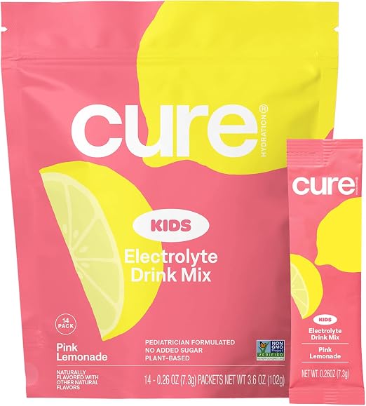 Amazon.com: Cure Hydration - Kids Electrolyte Drink Mix | Plant-Based ...
