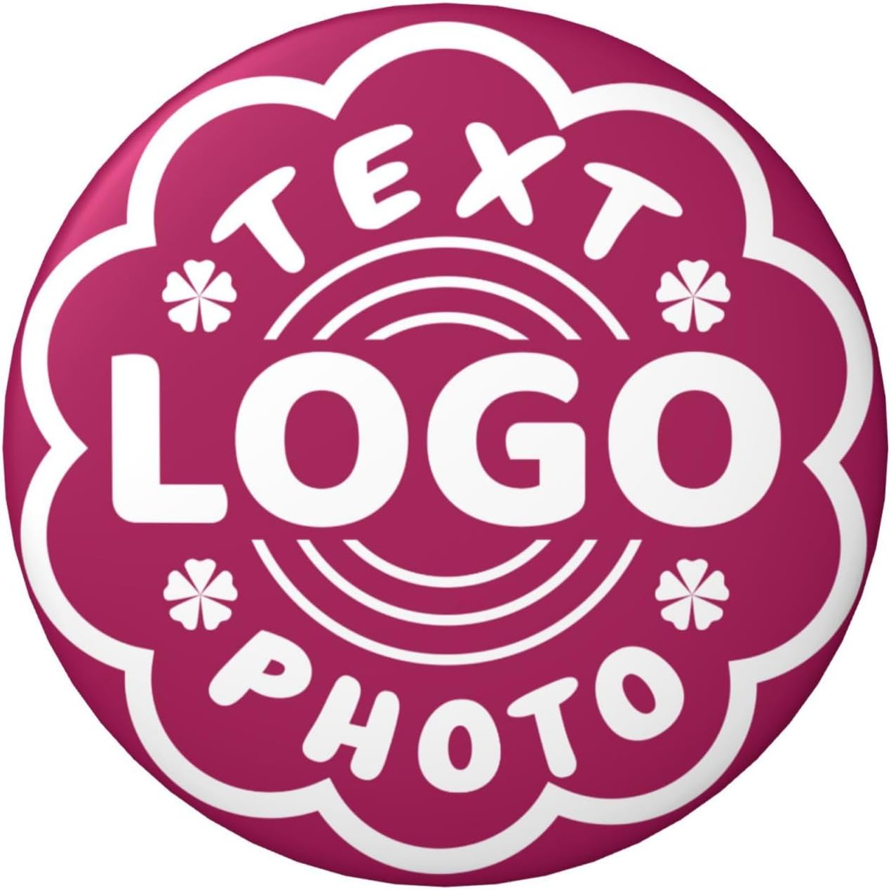 Amazon.com: Bulk Custom Pins Button Custom Buttons With Your Picture Logo Text Personalized Pins ...