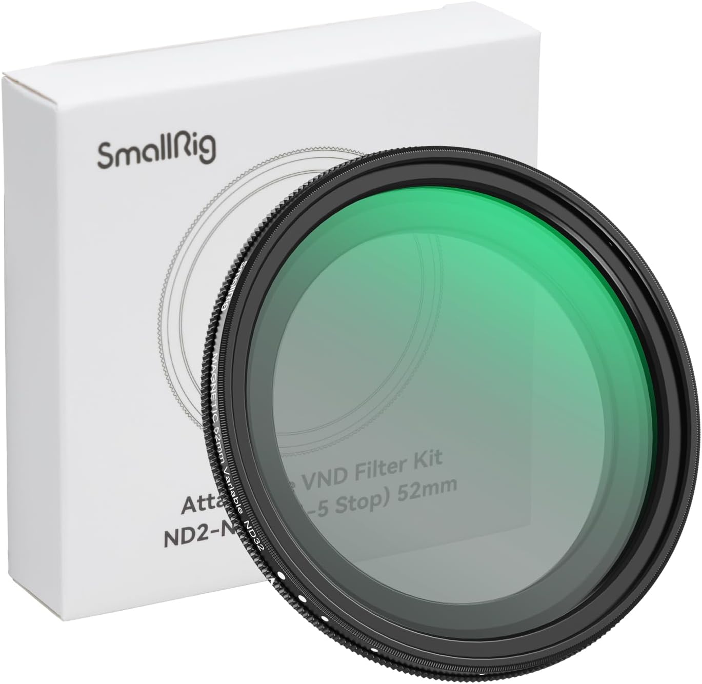 SMALLRIG 52mm Magnetic Variable ND Filter ND2-ND32 (1-5 Stops) No X ...