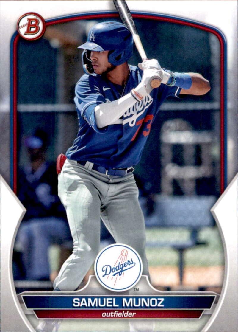 Amazon.com: 2023 Bowman Draft #BD-102 Samuel Munoz Los Angeles Dodgers ...