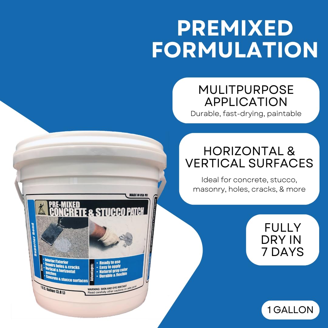 Snapklik.com : Akona Pre-Mixed Concrete And Stucco Patch - Patching ...