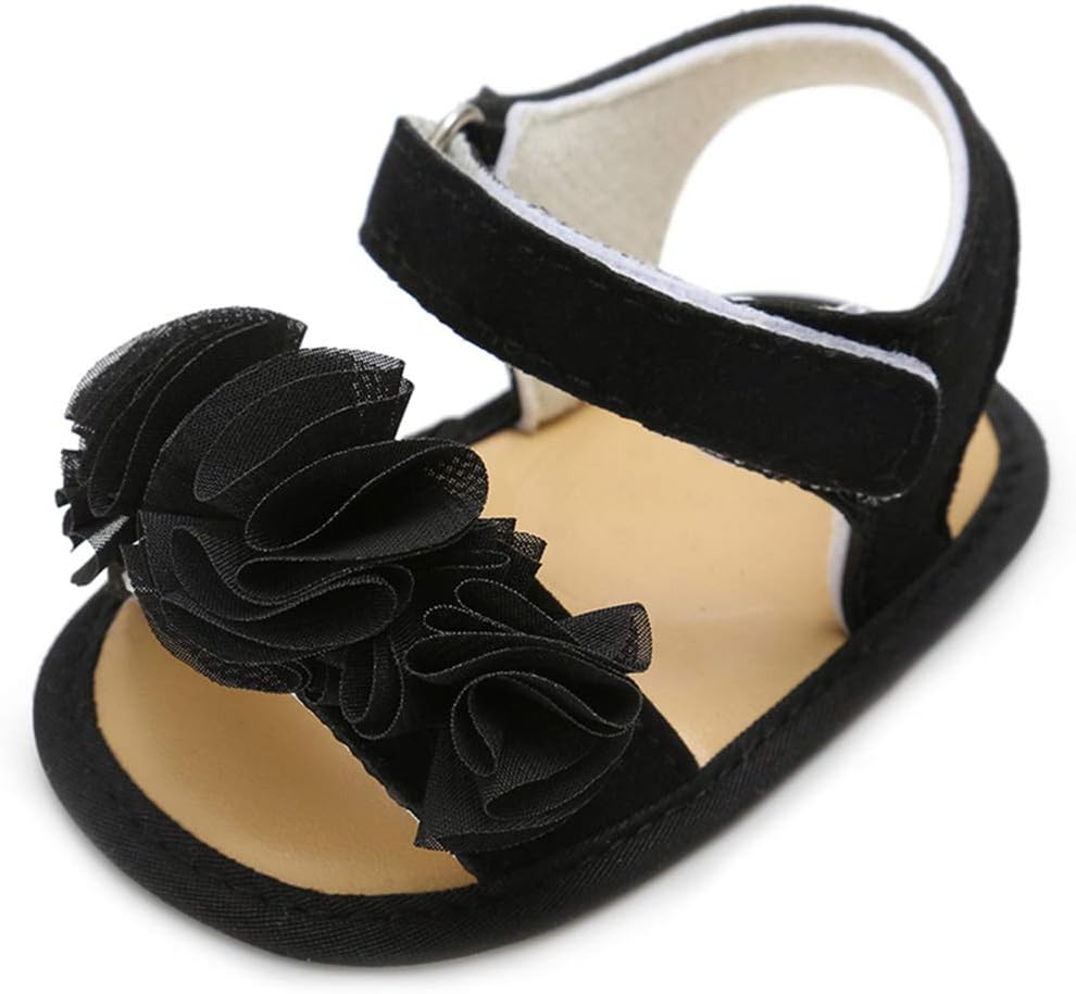 Amazon.com | COSANKIM Infant Baby Girls Summer Sandals with Flower Soft Sole Newborn Toddler ...