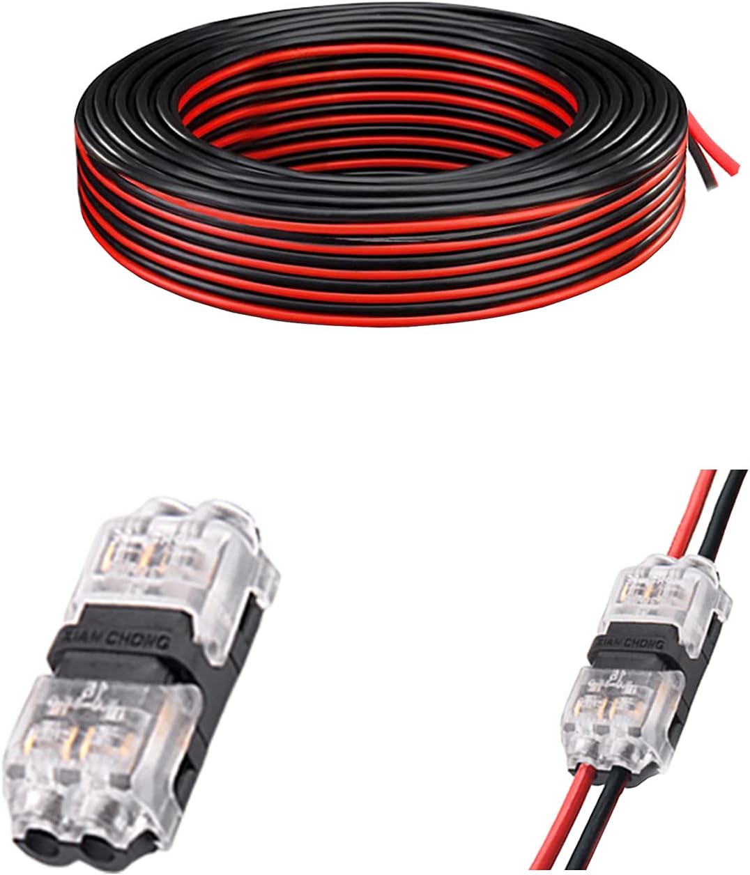 Low Voltage Wire Connectors, 2 Way 2 Pins Wire Connectors 12 Pack, No ...