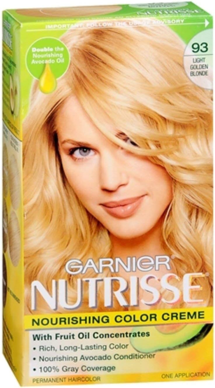 Amazon.com: Garnier Nutrisse Haircolor, 93 Light Golden Blonde 1 ea ...
