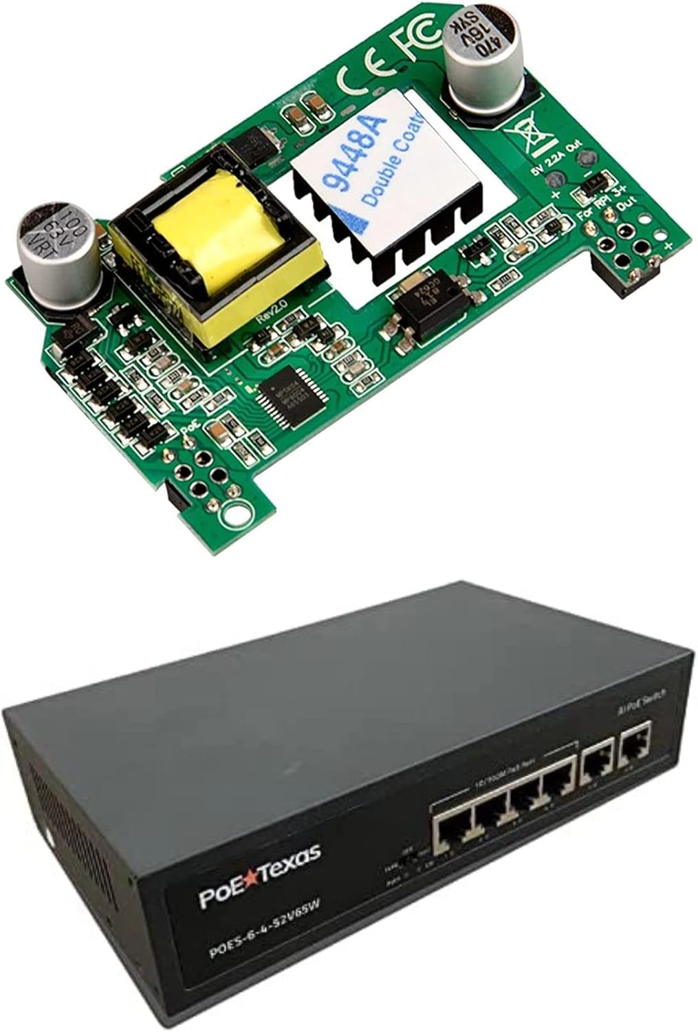 Buy Poe Texas Raspberry Pi Poe Hat Power Over Ethernet Pihat Fits Raspberry Pi 3 B And Pi 4 