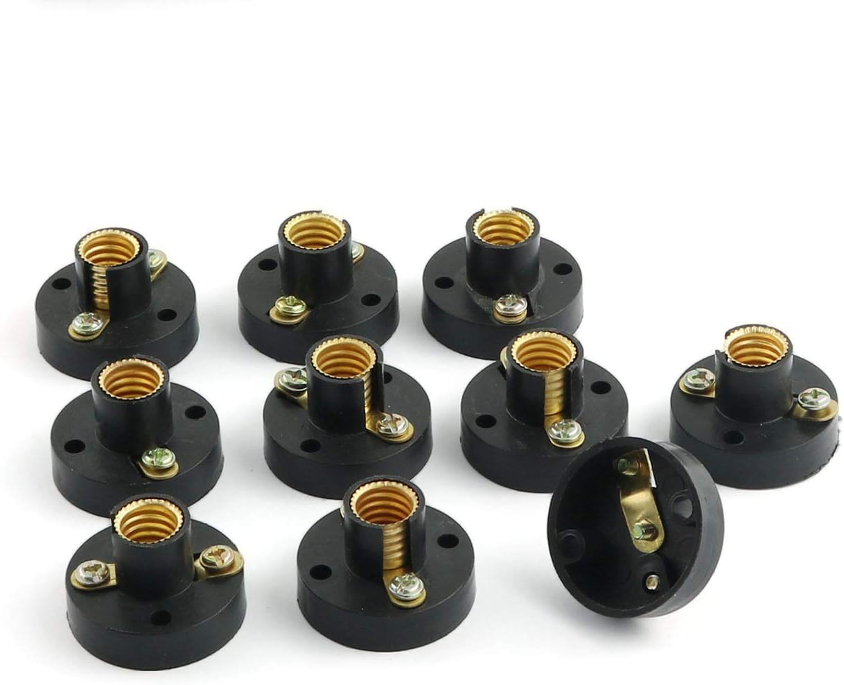 MEETOOT Set of 10pcs Screw Mini Bulb 6.3V and 5pcs E10 Mini Bulb Holder ...