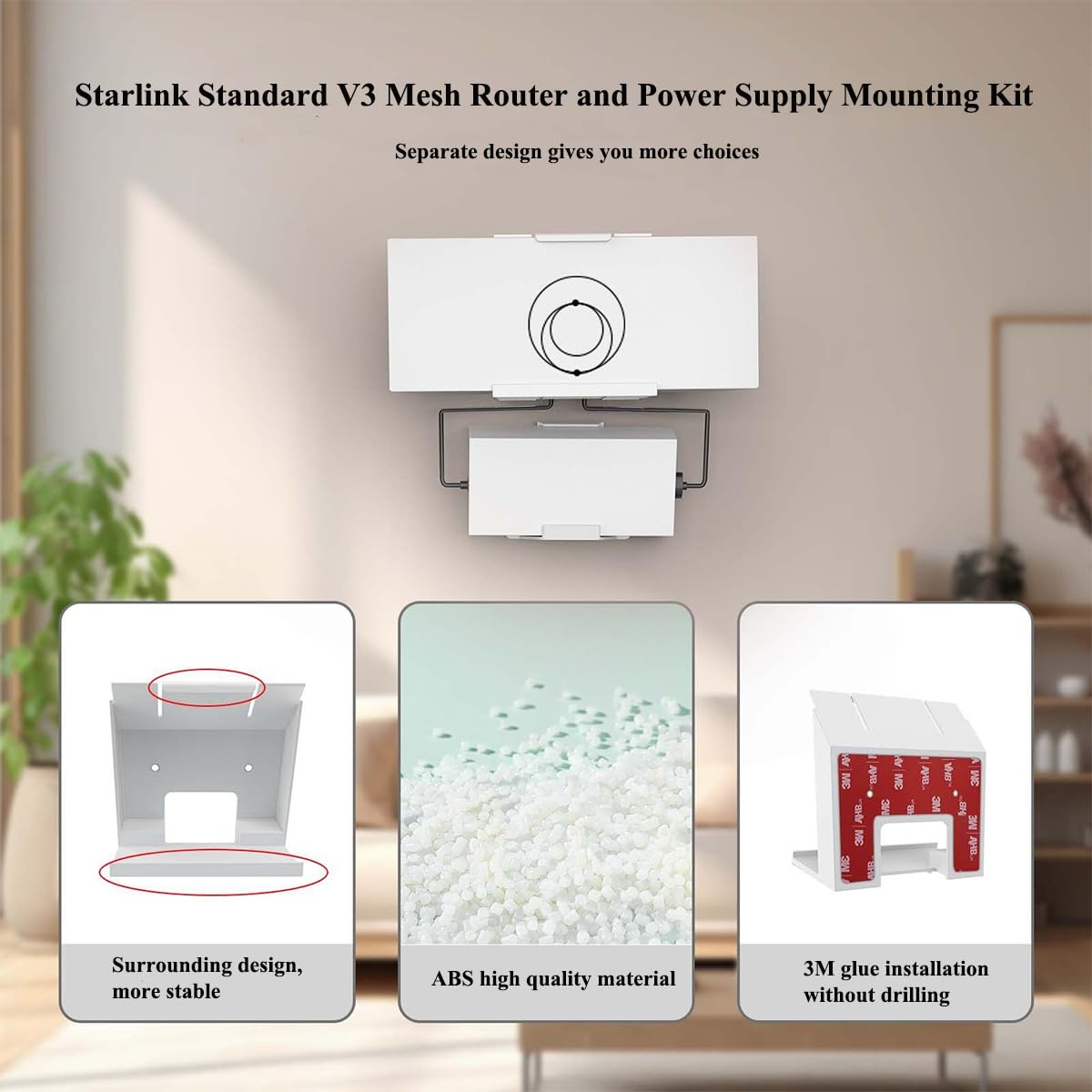 Snapklik.com : No Drill Installation Starlink Gen 3 Mount,Starlink ...