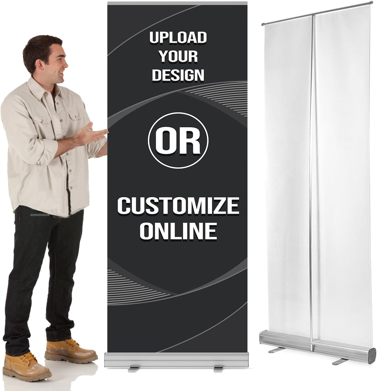 Amazon.com : Nocntcro Custom Retractable Banners and Signs Customize ...