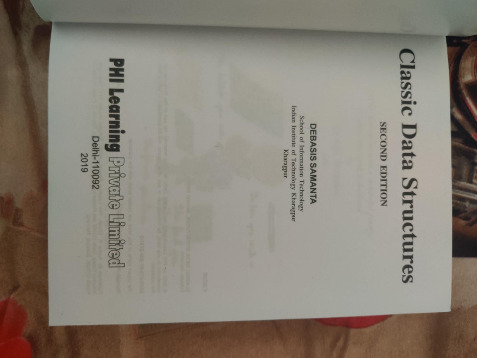 Classic Data Structures : Samanta, Debasis: Amazon.in: Books