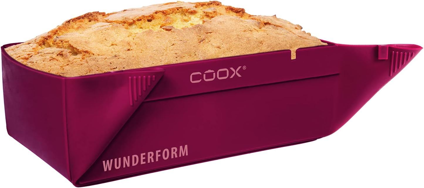 coox WUNDERFORM Basic MQ in Dunkelrot, die erste faltbare Backform ...