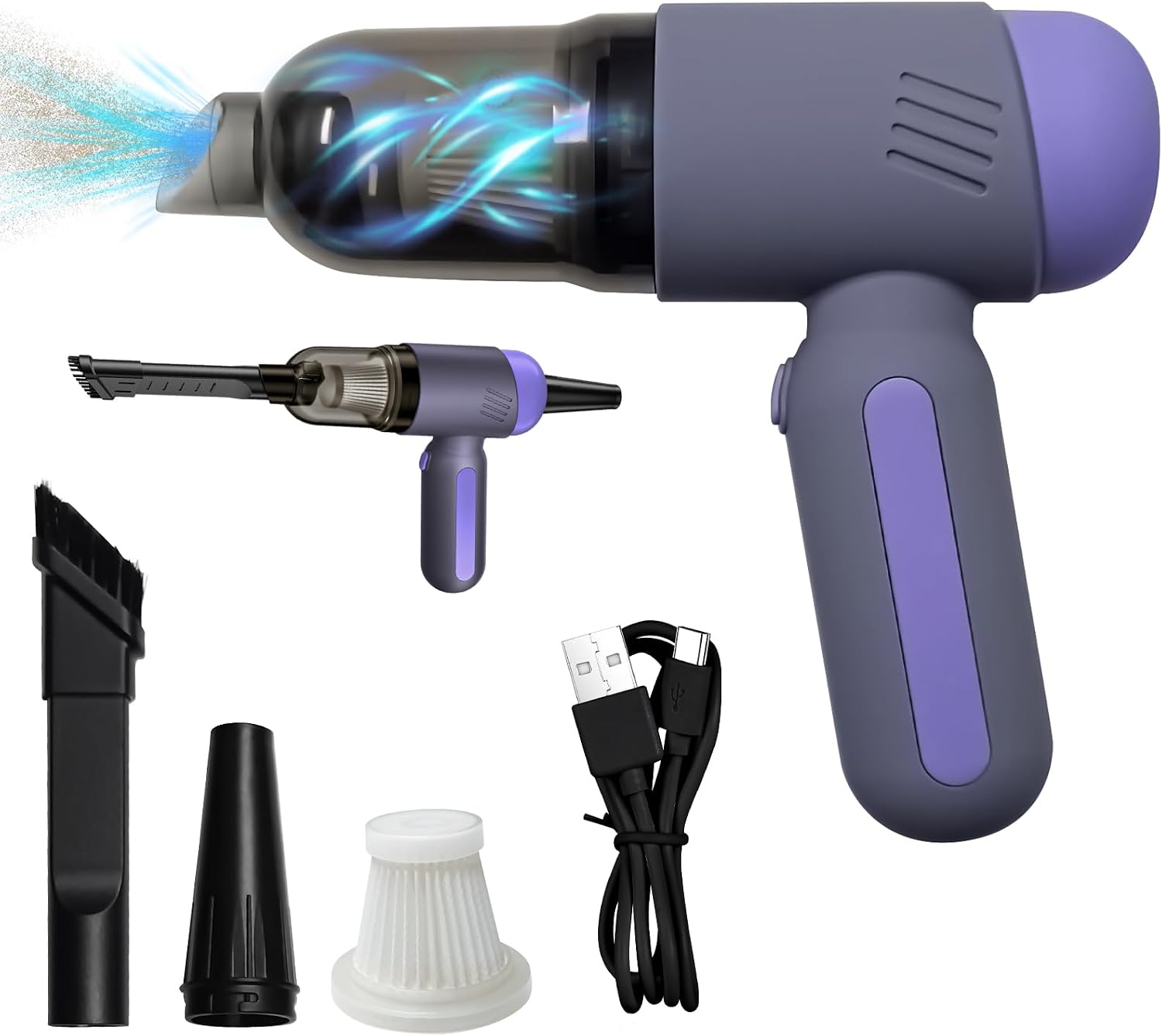 Amazon.com - Mesen Handheld Car Vacuum Cleaner, 5000Pa Car Vacuum ...