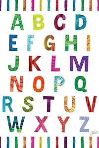 Amazon.com: Eric Carle 'Colorful Alphabet' Painting Print on Wrapped ...