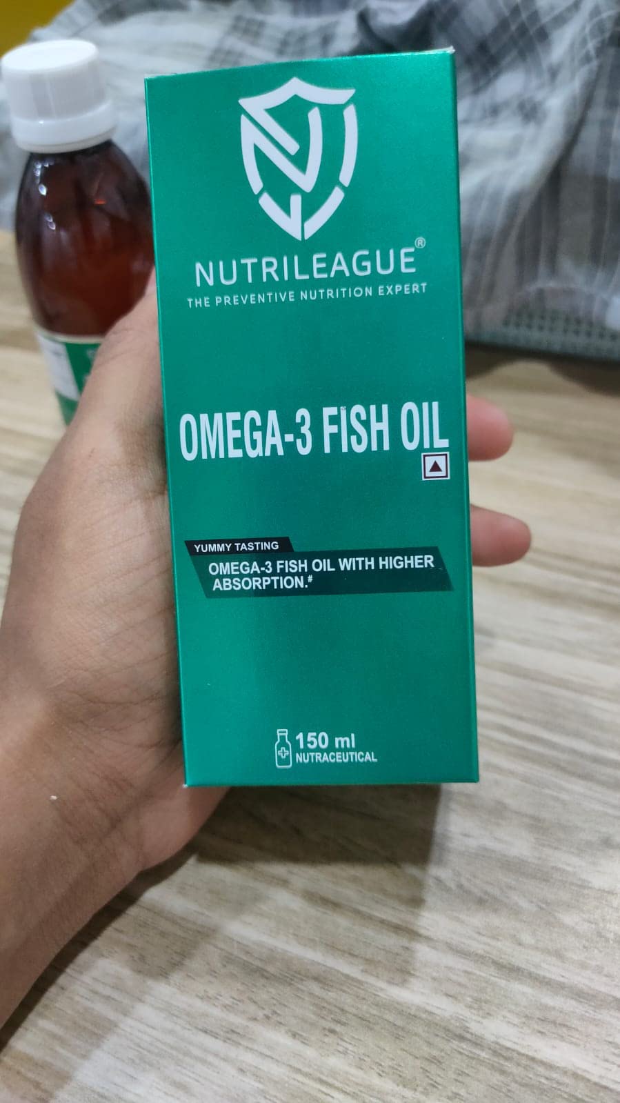 Nutrileague Omega-3 Fish Oil 600 mg Syrup with EPA & DHA | 150 ml ...