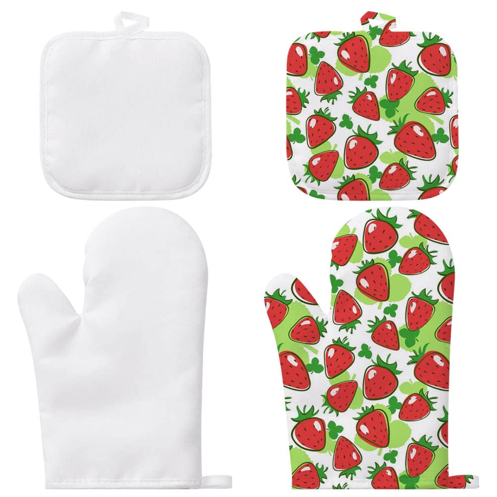 Amazon.com: 4 Pcs Sublimation Blanks Oven Mitts Set, 2 Sublimation Heat ...