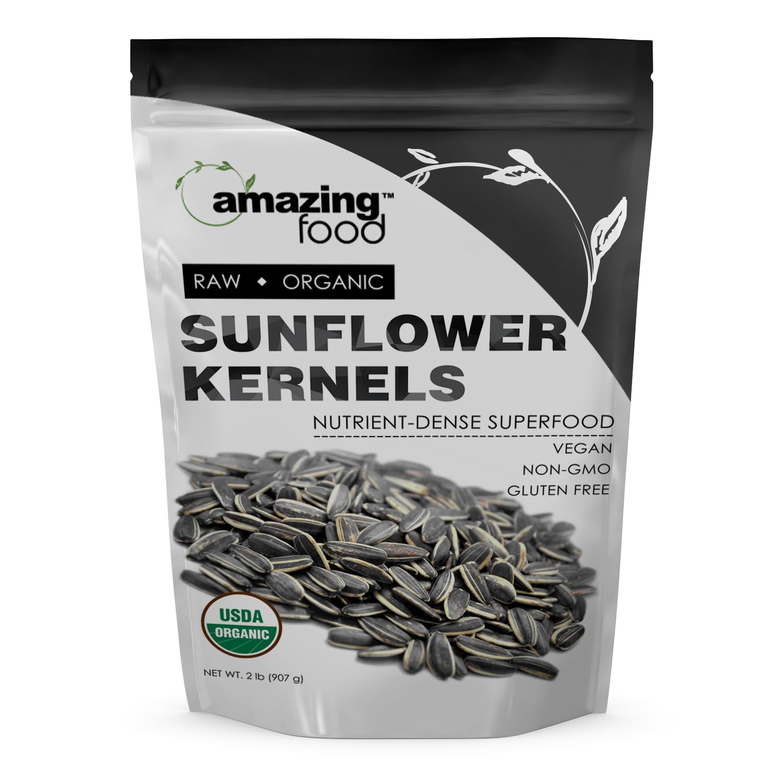 Amazon.com : Amazing Food SunFlower Kernels | USDA Organic Certified ...