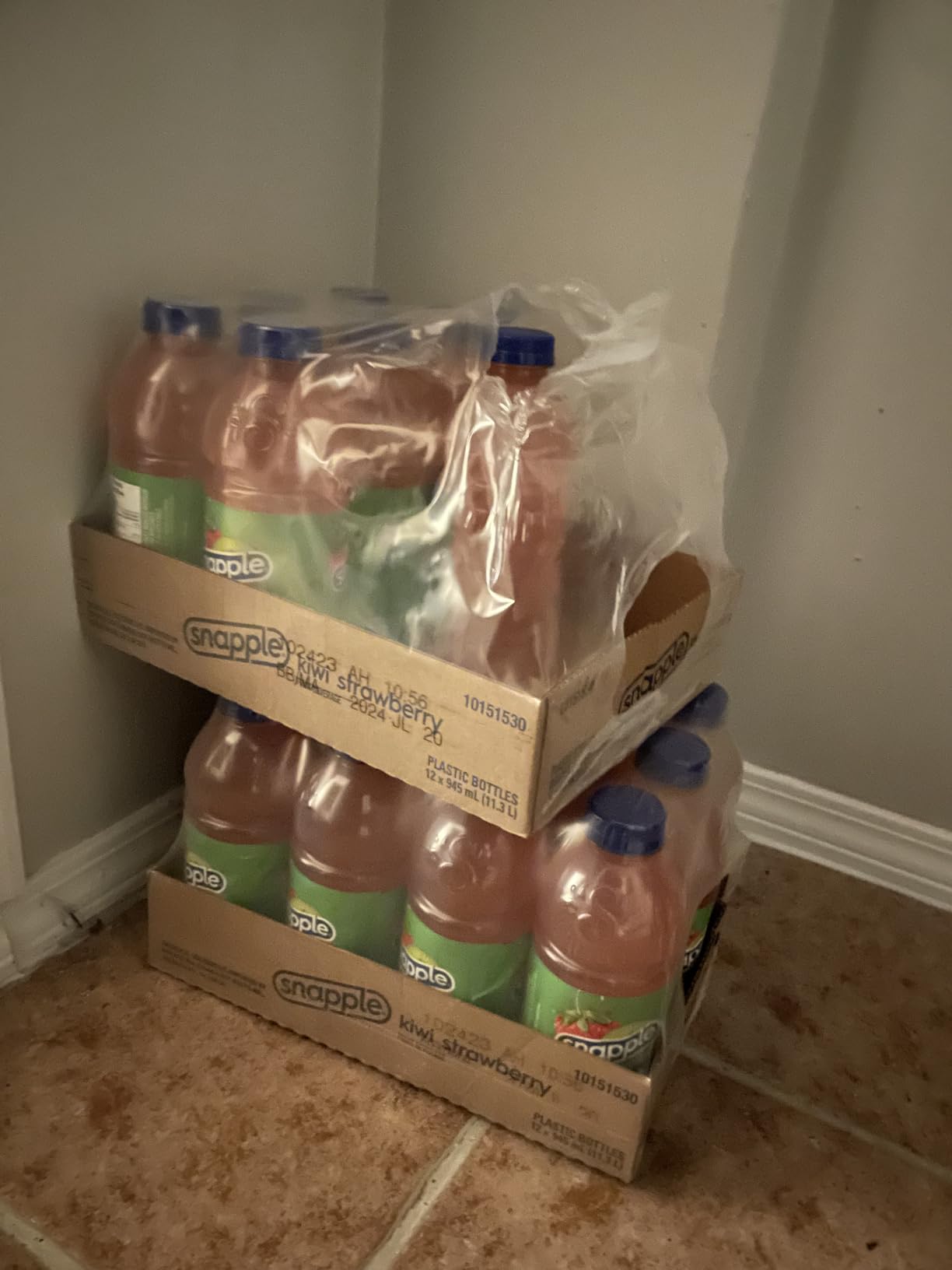 Snapple Naturally Flavoured Fruit Beverage Kiwi- Strawberry, 473mL, 12 ...