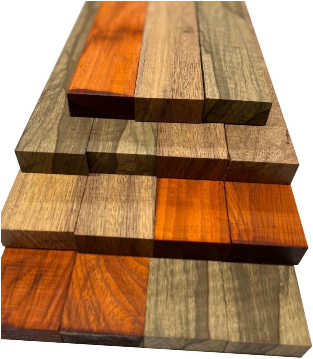 Amazon.com: Pack of 15, Merbau, Black Limba, Padauk Lumber Boards ...
