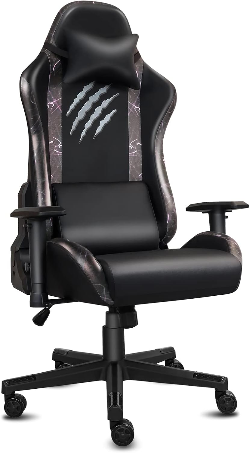 Amazon.com: Modern-Depo Swivel Computer Gaming Chair with Dragon Totem ...