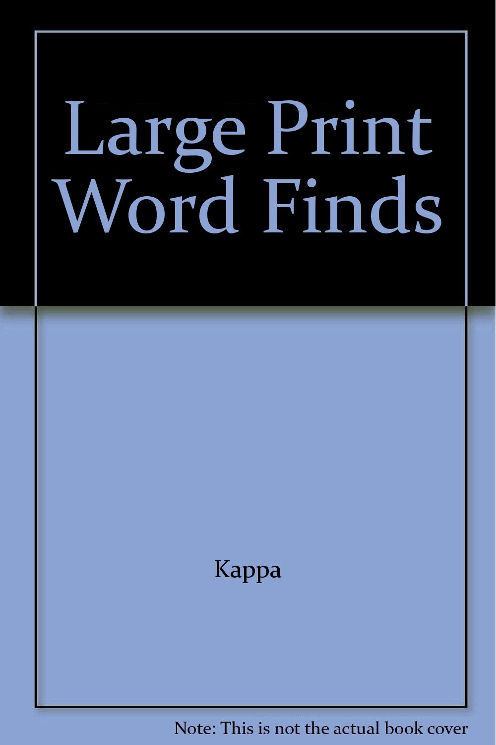 Large Print Word Finds: Kappa: Amazon.com: Books