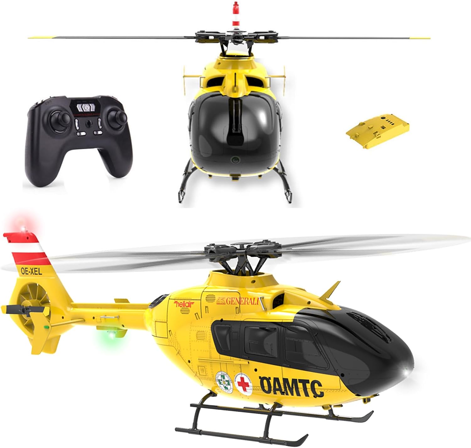 Amazon.com: 350MM EC135 F06 Remote Control Helicopter Aircraft for ...
