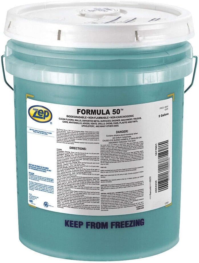 Amazon.com: Zep Formula 50 Cleaner and Degreaser - 5 Gallon (1 Unit ...