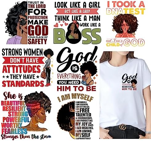 Amazon.com: Qusmeiyici 9PCS Fashion Girl Small Size Iron On Decals ...