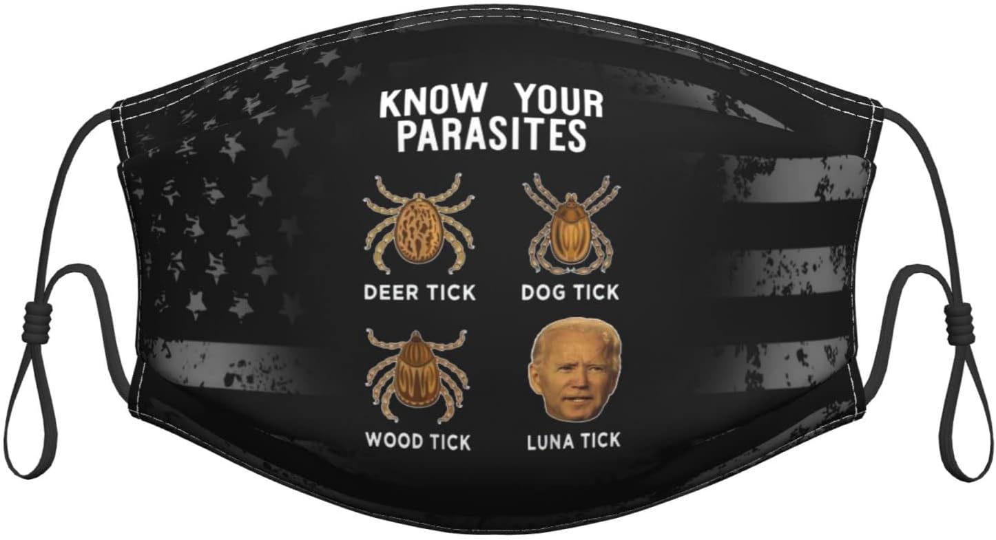 Face Mask Know Your Parasites - Anti Joe Biden Dust Mask Breathable ...