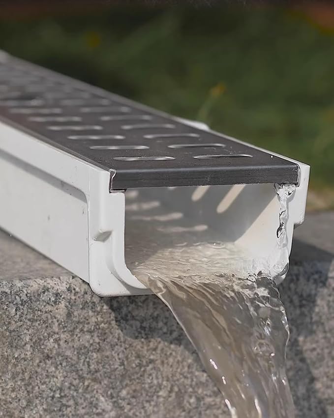 Amazon.com: Blazea Driveway Channel Drain with Stainless Steel Grate ...