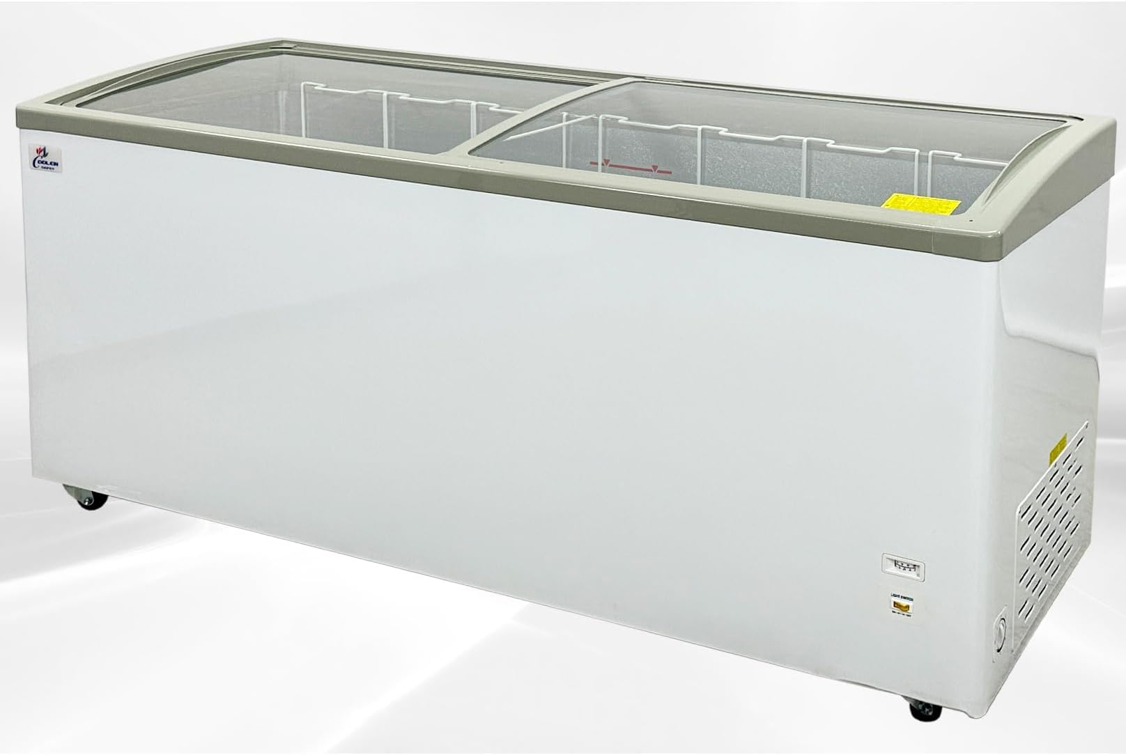 Amazon.com: Chest Freezer Glass Door sliding Commercial Ice Cream ...