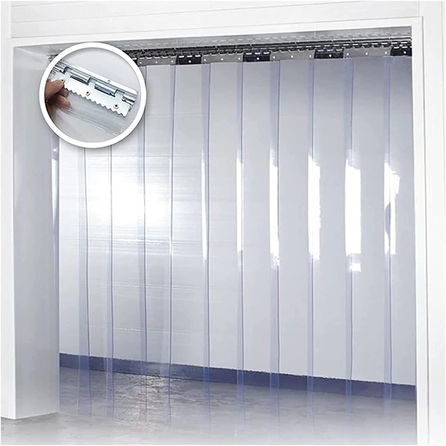 Stecche Tende a Strisce PVC Trasparente Impermeabile Plastica Tenda per Porte Strisce, Magazzino ...