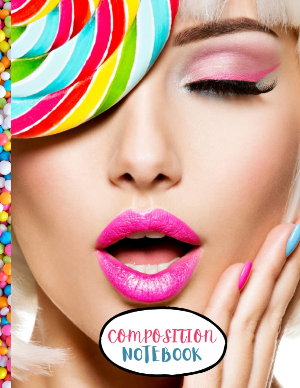 Composition Notebook: COMPOSITION NOTEBOOK: PRETTY RAINBOW FASHION ...