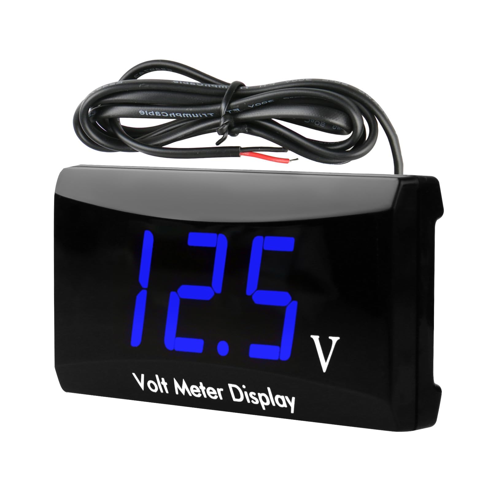 Snapklik.com : DC 12V Car Digital Voltmeter Gauge, Waterproof LED ...