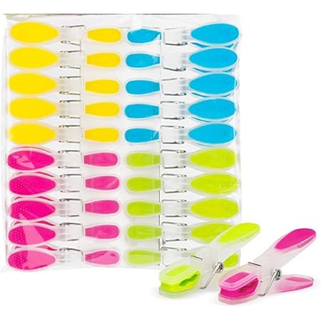 DRYZEM Premium Washing Line Pegs Extra Strong Clothes Pegs With Soft ...