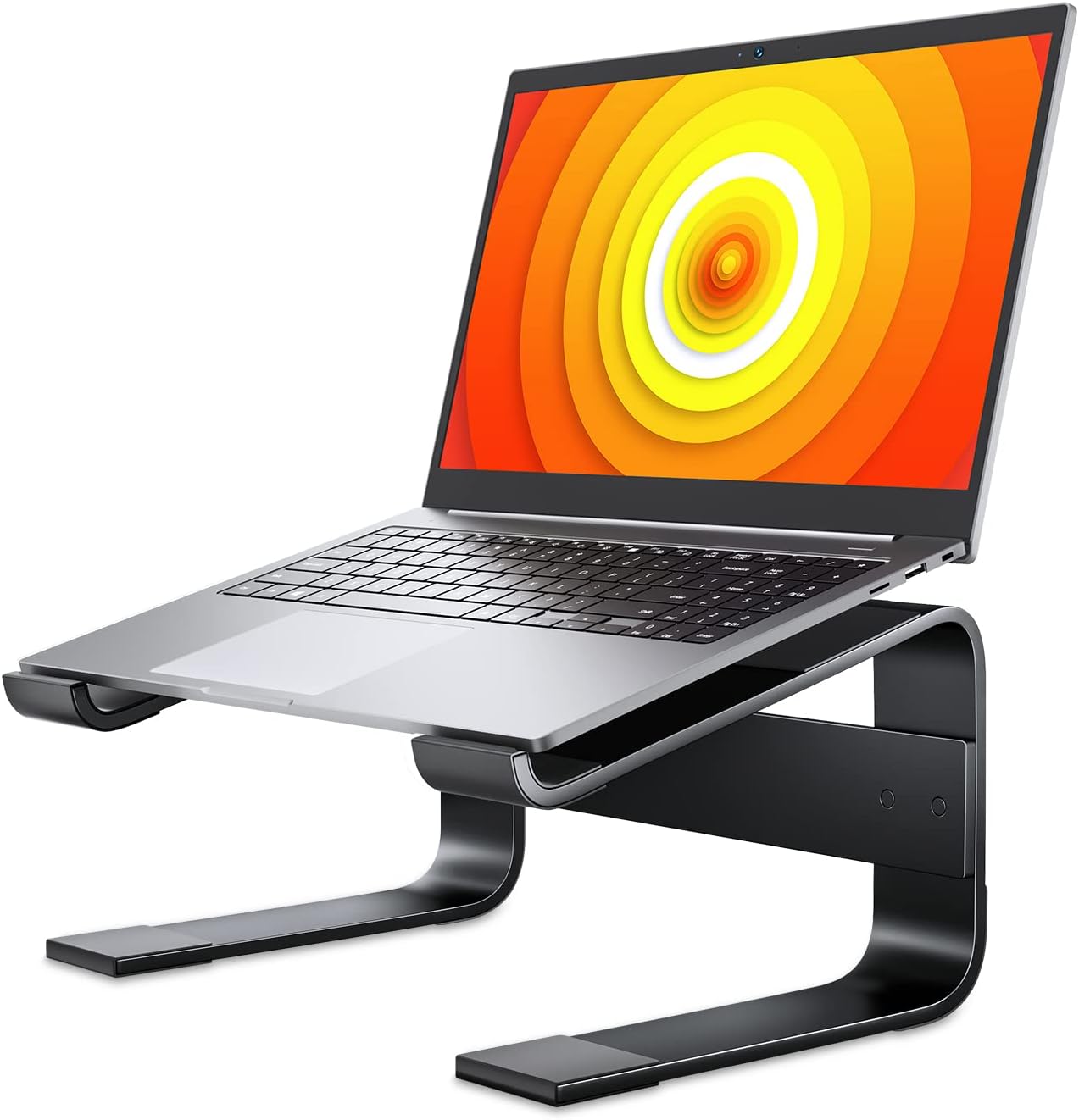 Amazon.com: Laptop Stand for Desk Aluminum Laptop Riser Compatible with ...
