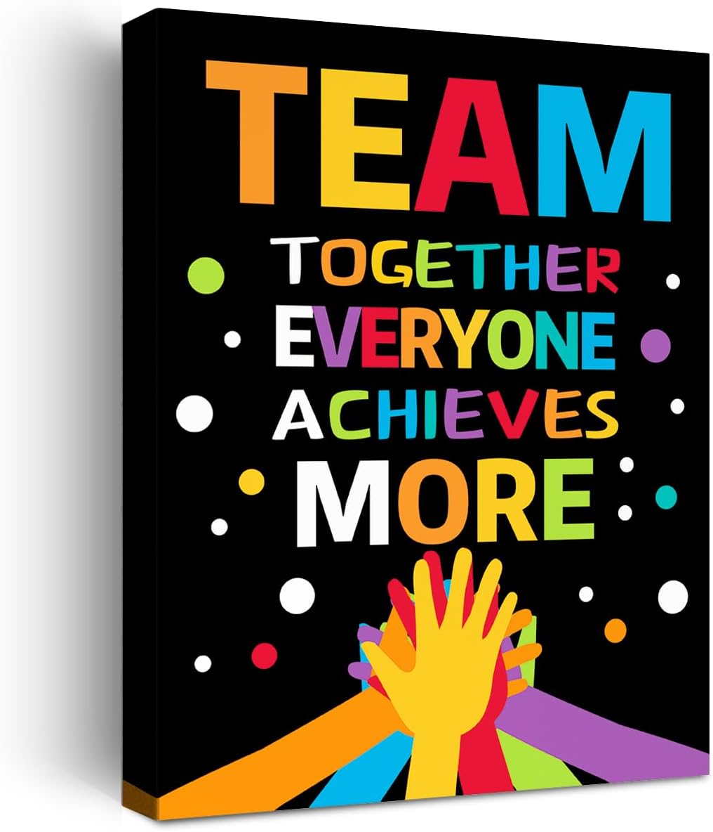 Amazon.com: Inspirational Better Together Classroom Wall Decor,Team ...