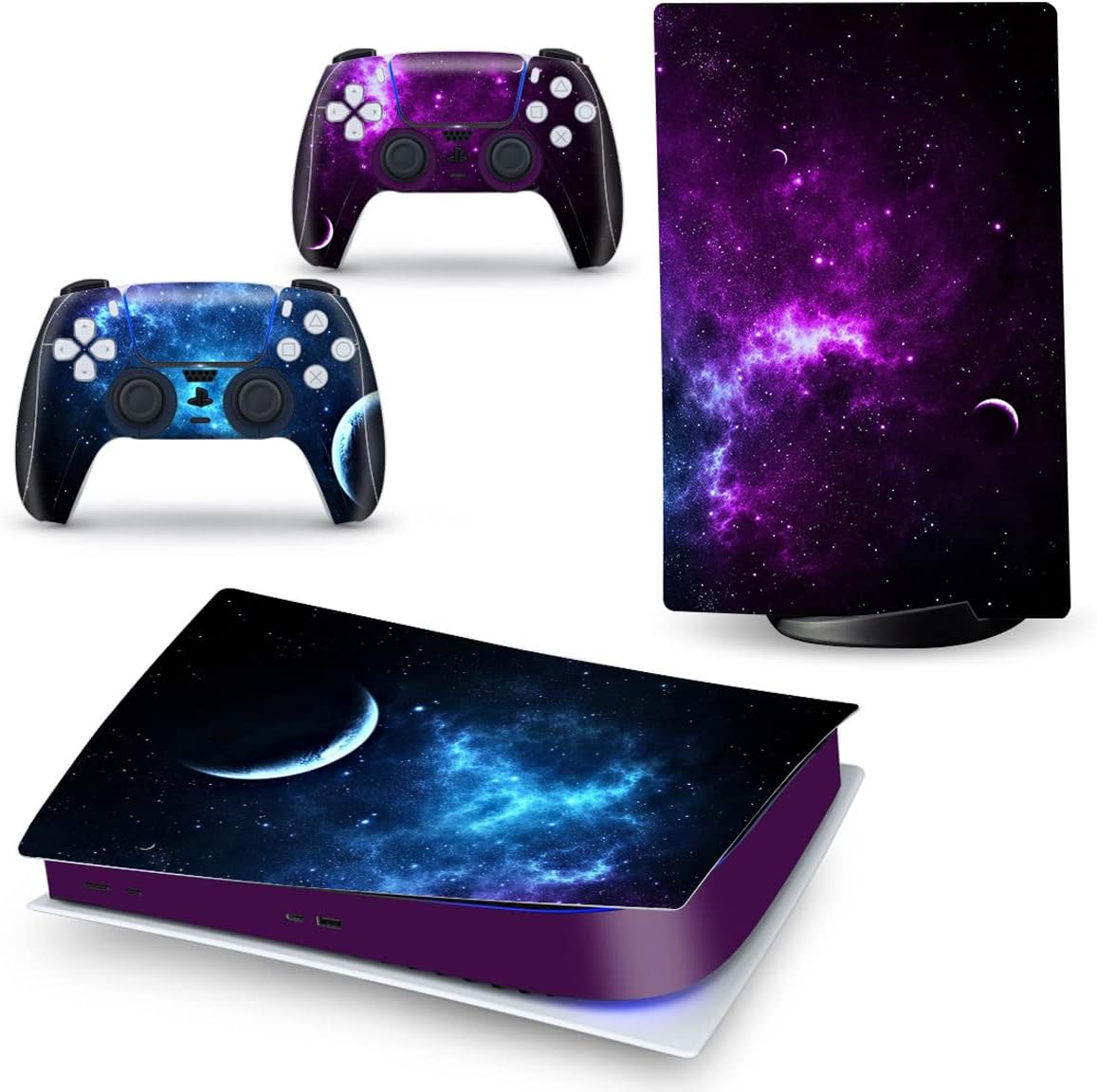 Amazon.com: PS5 Skin Stickers Full Body Vinyl Skins Wrap Decals Cover ...