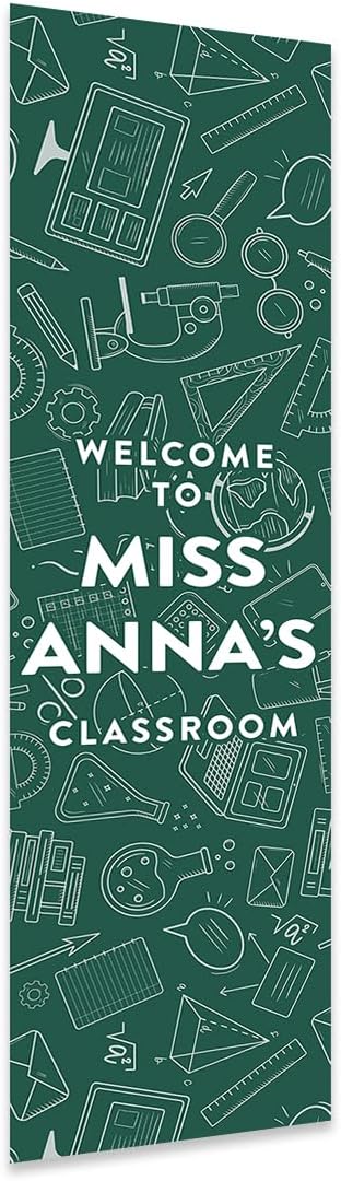 Amazon.com: Andaz Press Vertical 13x47 Personalized Classroom Welcome ...